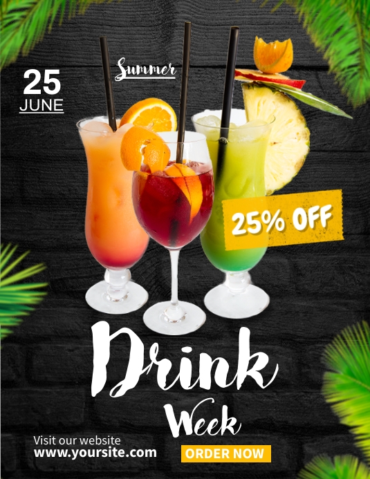Copy of Summer Drinks Offer | PosterMyWall