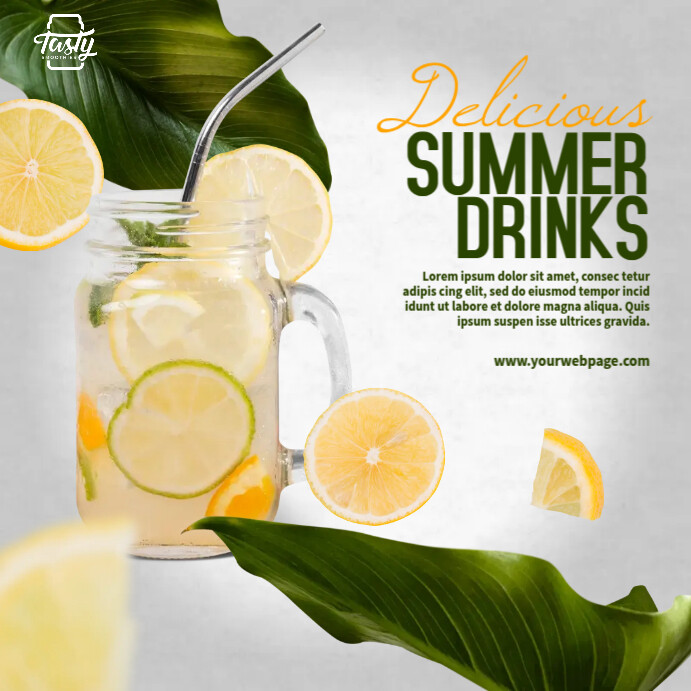 Copy of Summer Drinks Template | PosterMyWall