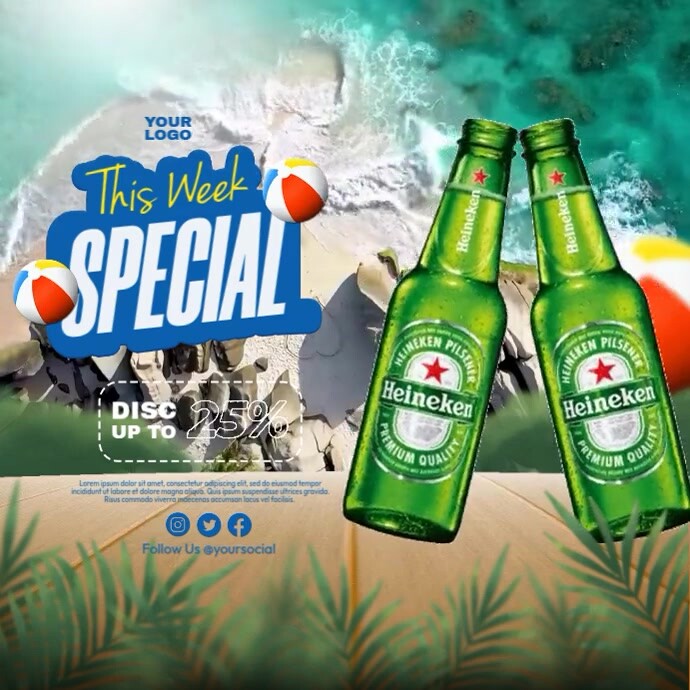 Copy of Summer Drinks Video Ads | PosterMyWall