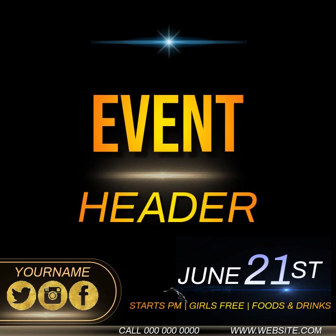 SUMMER EVENT AD INSTAGRAM TEMPLATE | PosterMyWall