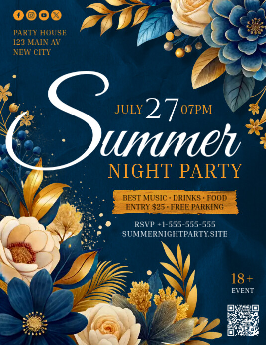 Summer Event Flyer Template | PosterMyWall