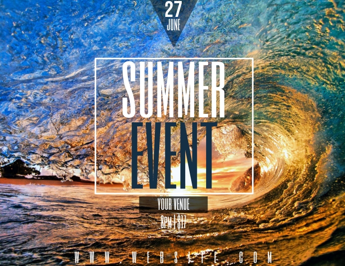 summer event flyer landscape Template | PosterMyWall