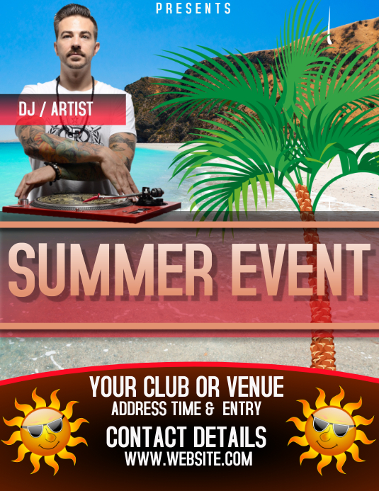 SUMMER EVENT FLYER POSTER TEMPLATE | PosterMyWall