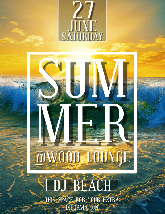 SUMMER EVENT FLYER POSTER TEMPLATE | PosterMyWall