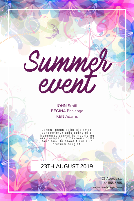 Summer Event Flyer Template | PosterMyWall