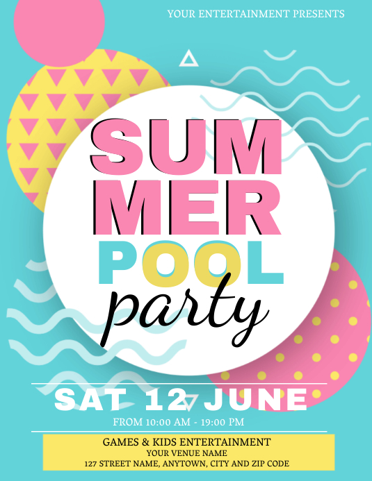 Copy of Summer Event Party Flyer Template | PosterMyWall