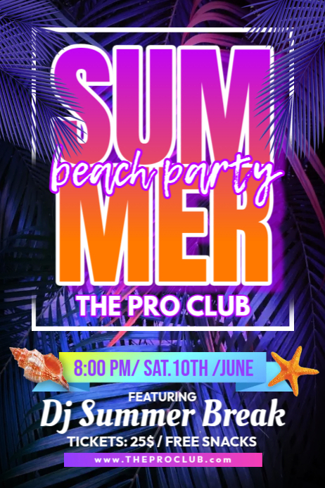 Plantilla de Summer Event Poster | PosterMyWall