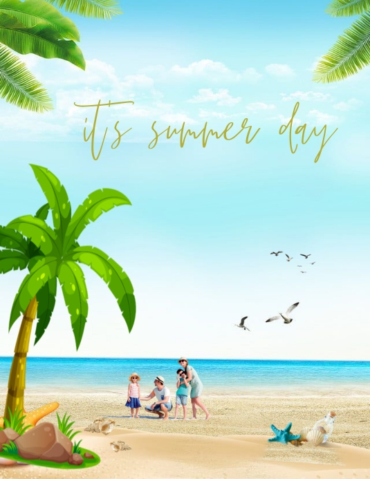 Summer Family Vacation Template | PosterMyWall