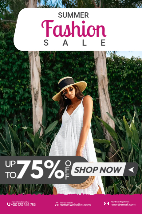 Summer Fashion Template | PosterMyWall