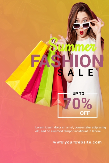 Copy of SUMMER FASHION POSTER TEMPLATE | PosterMyWall