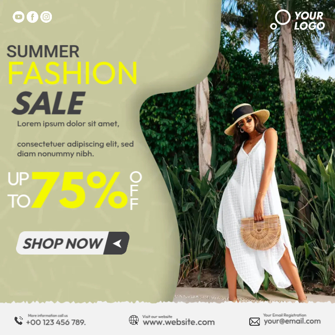 Summer Fashion Sale Template | PosterMyWall