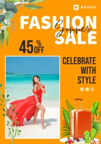 Summer Fashion Sale Ads Template | PosterMyWall