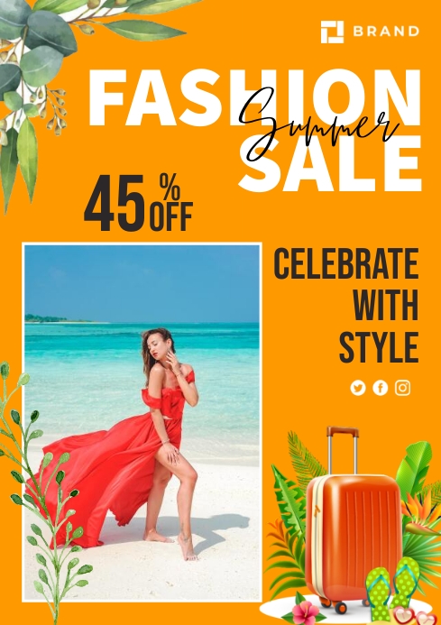 Summer Fashion Sale Template | PosterMyWall