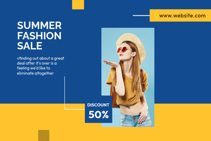 Summer Fashion Sale Poster Template | PosterMyWall