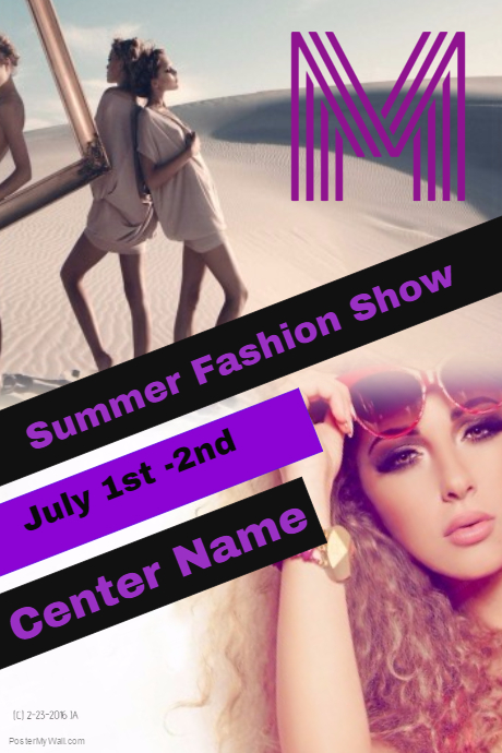 Summer Fashon show Template | PosterMyWall