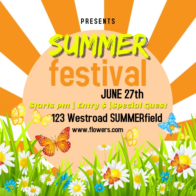 SUMMER fest festival template | PosterMyWall