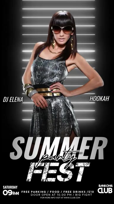 Summer Fest Party Template | PosterMyWall