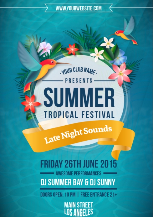 SUMMER FEST. Template | PosterMyWall