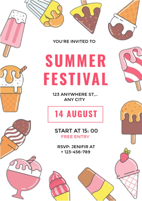 Summer Festival A4 Template | PosterMyWall