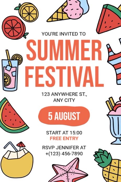 Summer Festival Ads Template | PosterMyWall