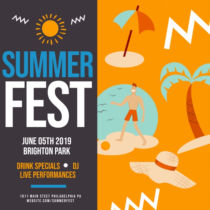 Summer festival Template | PosterMyWall