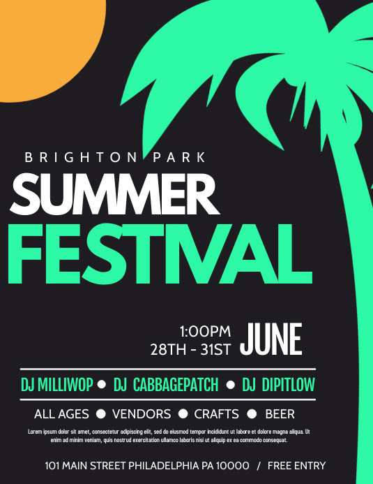 Summer festival Template | PosterMyWall