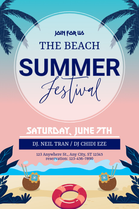 summer festival Template | PosterMyWall