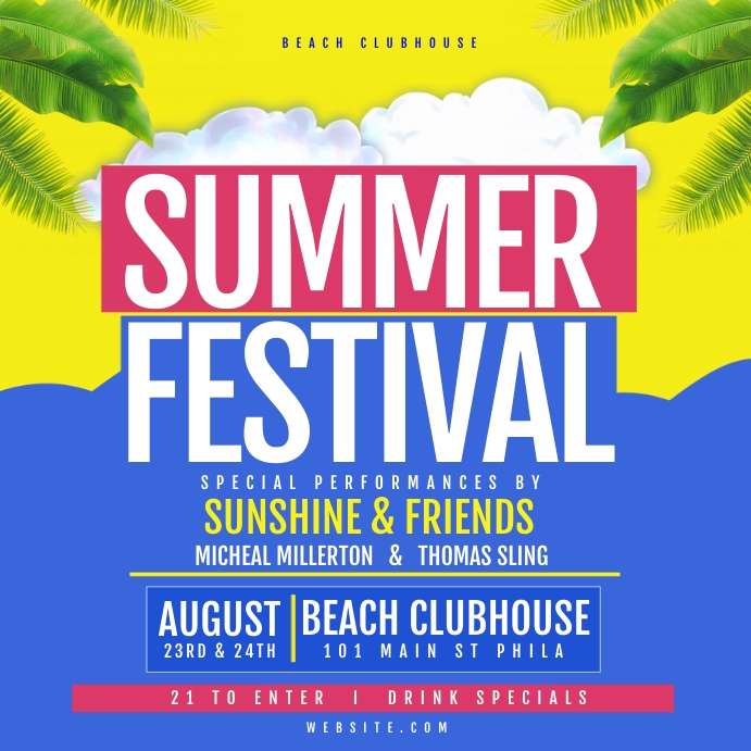 Summer festival Template | PosterMyWall