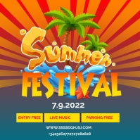 SUMMER FESTIVAL TEMPLATE | PosterMyWall