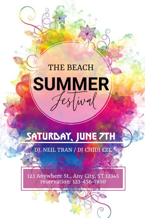 SUMMER FESTIVAL Template | PosterMyWall