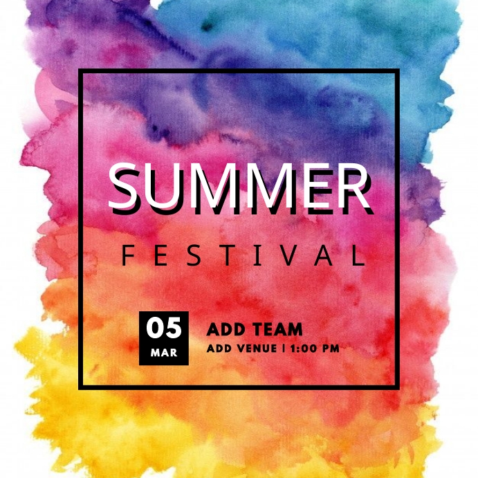 SUMMER FESTIVAL Template | PosterMyWall