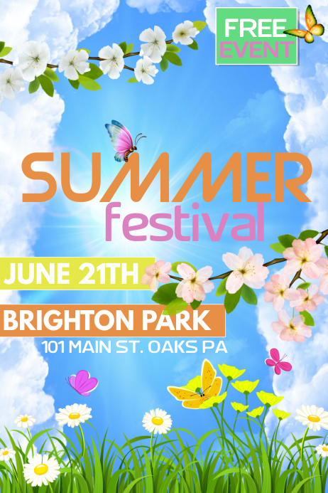 Summer Festival Template | PosterMyWall