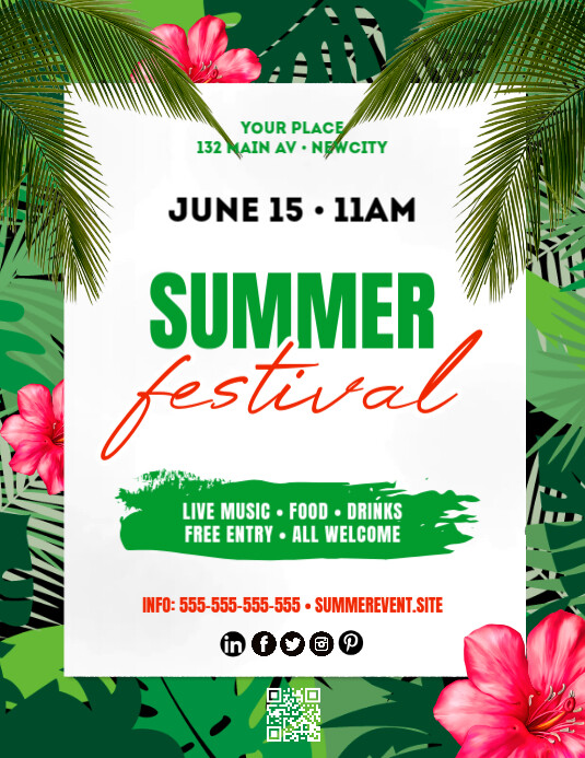 Summer festival flyer template | PosterMyWall