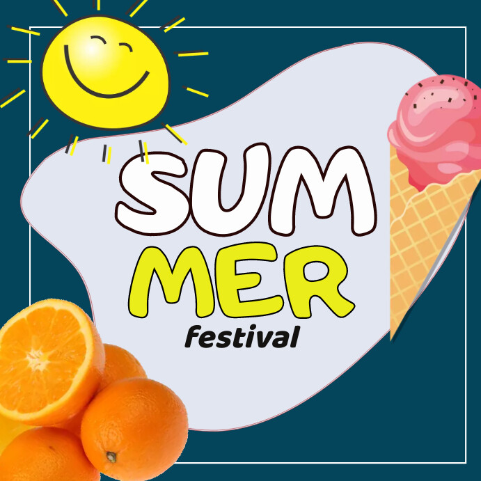 Summer festival Instagram post Template | PosterMyWall