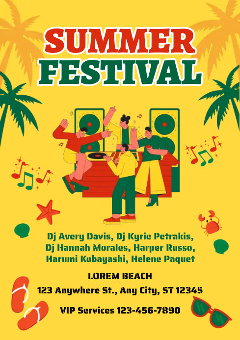 Summer Festival Party Template | PosterMyWall