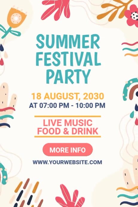 Summer Festival Party Template | PosterMyWall