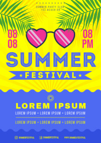 SUMMER FESTIVAL POSTER Template | PosterMyWall