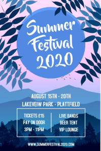 Summer Festival Poster Template | PosterMyWall
