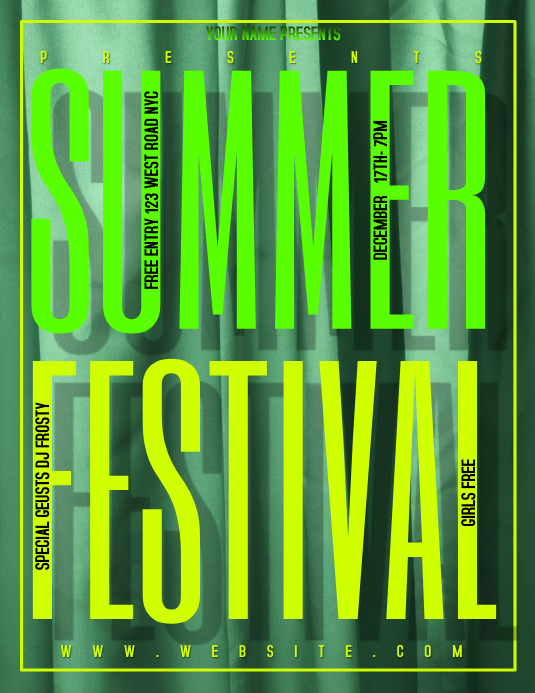 Copy of SUMMER FESTIVAL TEMPLATE | PosterMyWall