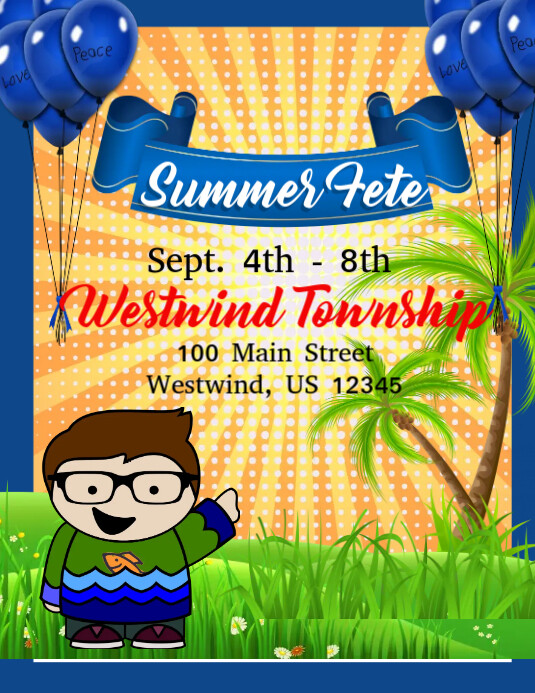 Summer Fete Template | PosterMyWall
