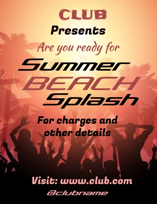 Summer fiesta / Summer Party / Beach Template | PosterMyWall