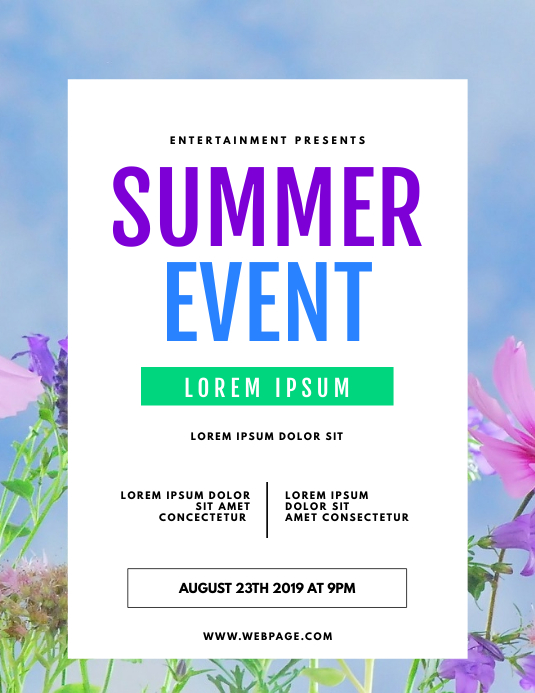 Copy of Summer Flower Event Flyer Template | PosterMyWall