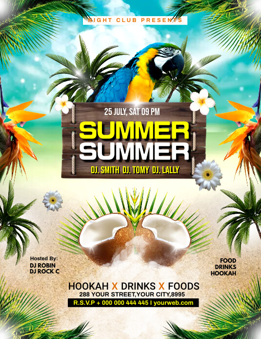 SUMMER FLYER Template | PosterMyWall