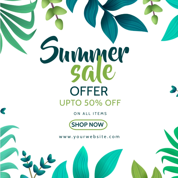 Summer flyers, Tropical, Beach, summer sale o Template | PosterMyWall
