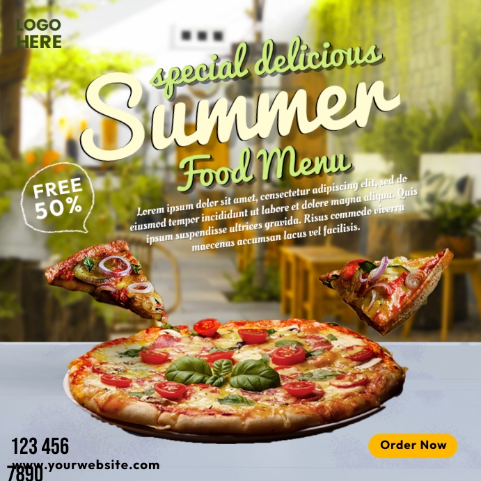 Plantilla de Summer Food | PosterMyWall