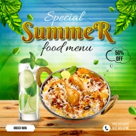 Summer Food Ads Template | PosterMyWall