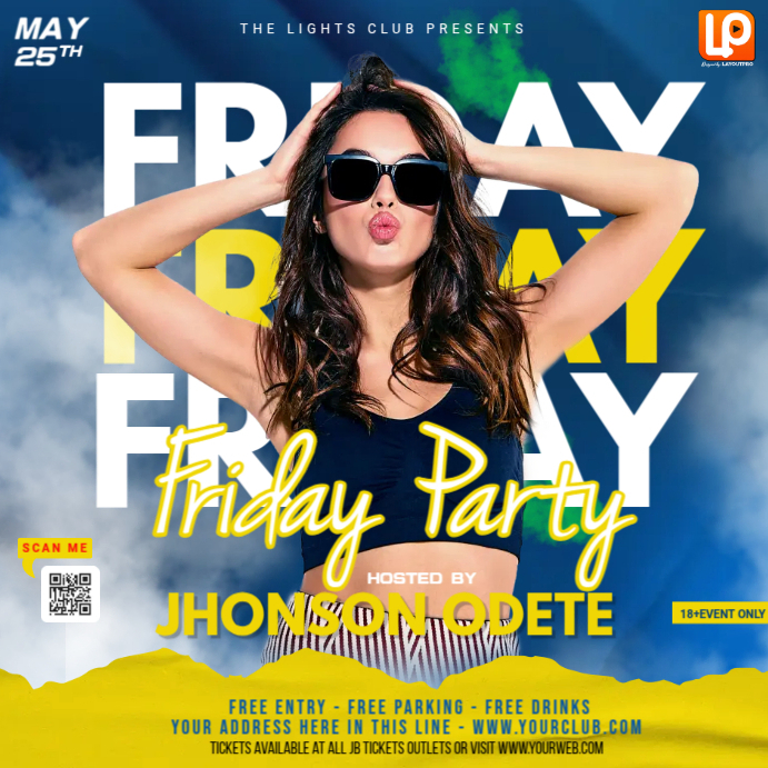 Summer Friday Party Template | PosterMyWall