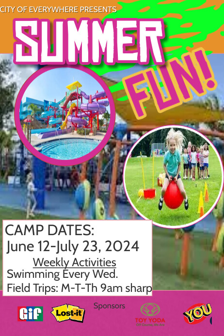 SUMMER FUN Template | PosterMyWall