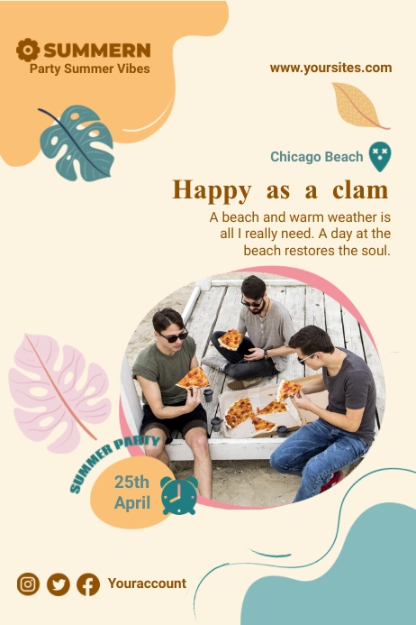 Summer Fun Party ADS Template | PosterMyWall