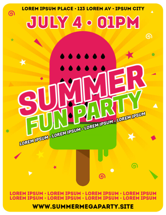 Copy of SUMMER FUN PARTY FLYER | PosterMyWall